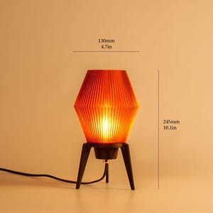 KERO - Space Age Table Lamp | Warm Amber Light | Recycled Plastic ...