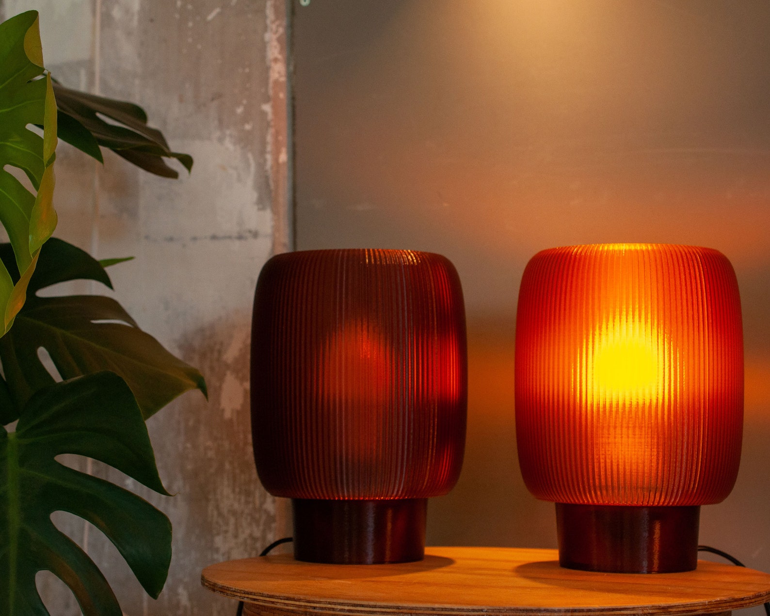 Table Lamp TORO X AMBER Retro Minimal Design 3d Printed - Etsy