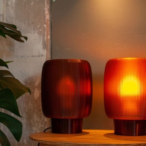 Table Lamp TORO X AMBER Retro Minimal Design 3d Printed - Etsy