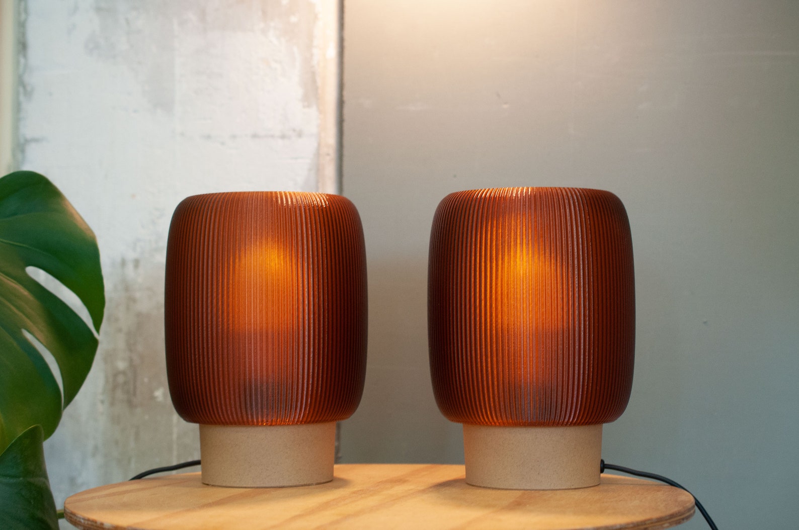 Table Lamp TORO X AMBER Retro Minimal Design 3d Printed - Etsy