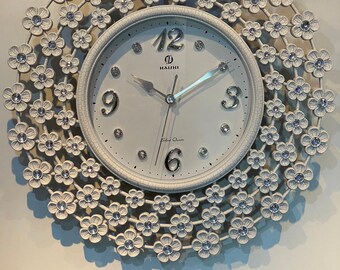 Floral Wall Clock | Etsy