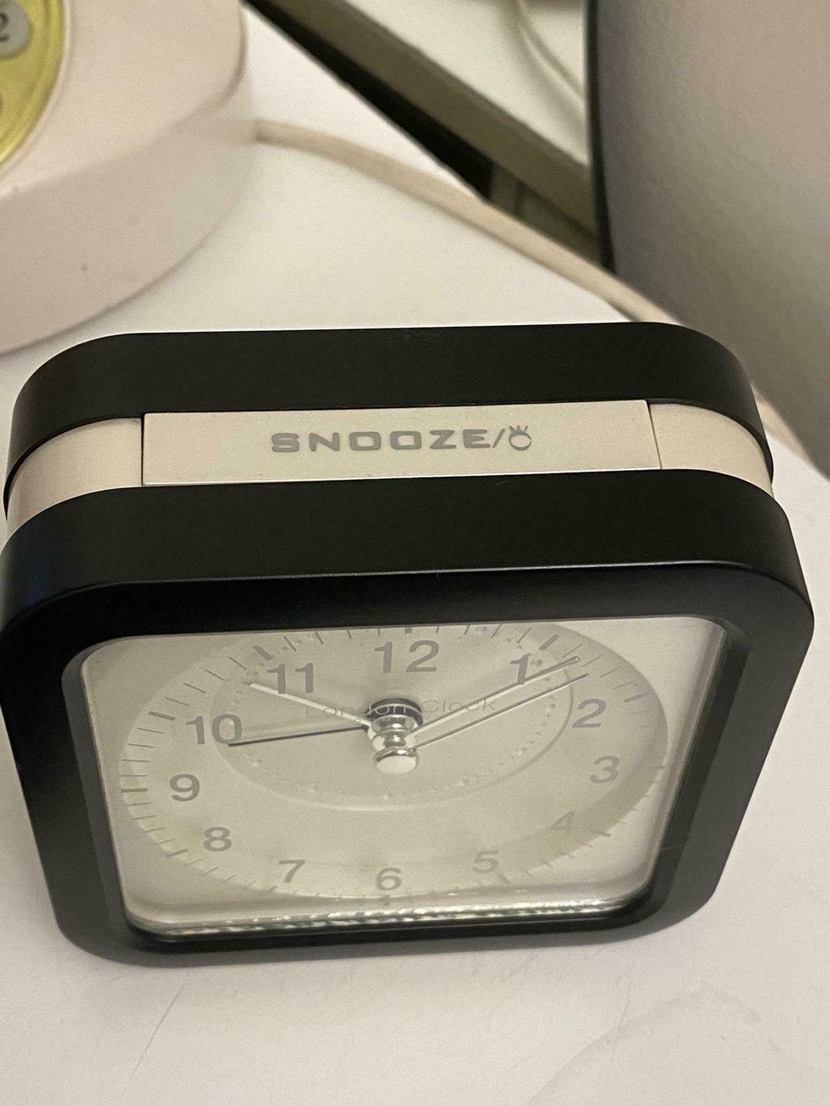 Bed Side Black Square Plastic Alarm Clock 000150 Home Décor Home ...