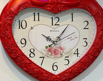 Heart Wall Clock | Etsy