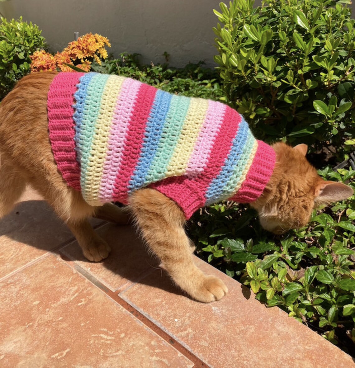 CROCHET PATTERN: Rainbow Cat Sweater - Etsy UK