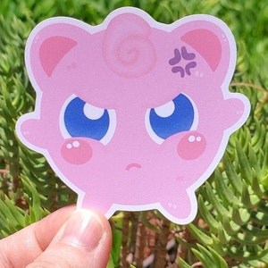 3" Jigglypuff Chibi Vinyl Decal Pokemon Sticker, Laptop, Water Bottle ...