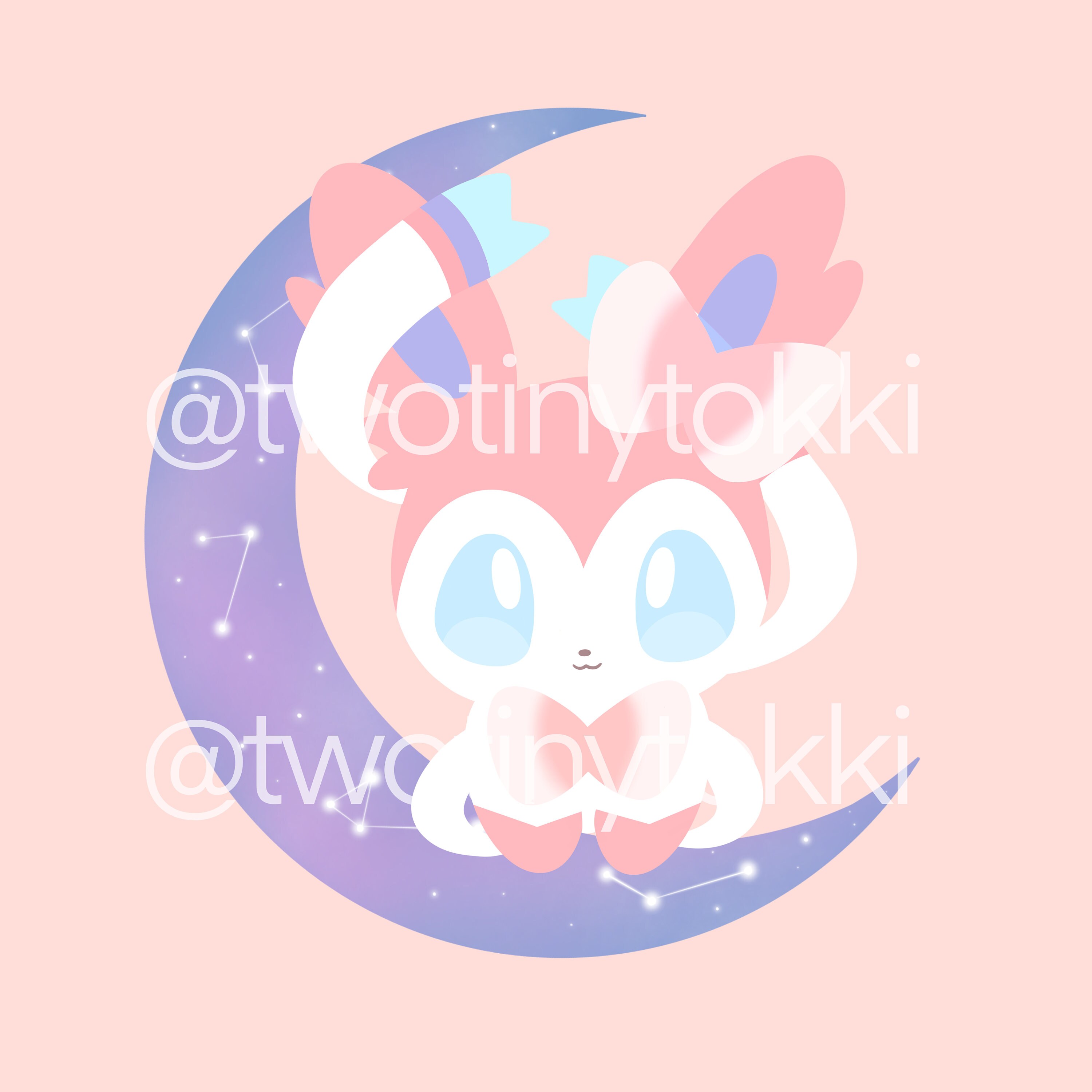 Chibi Sylveon Eeveelution Weatherproof Vinyl Decal Sticker - Etsy UK