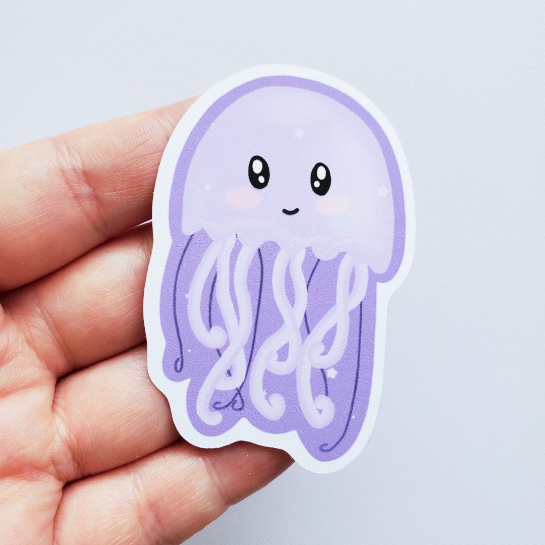 Qualle 3 Vinyl Aufkleber Wetterfest Vinyl Sticker Mond - Etsy.de