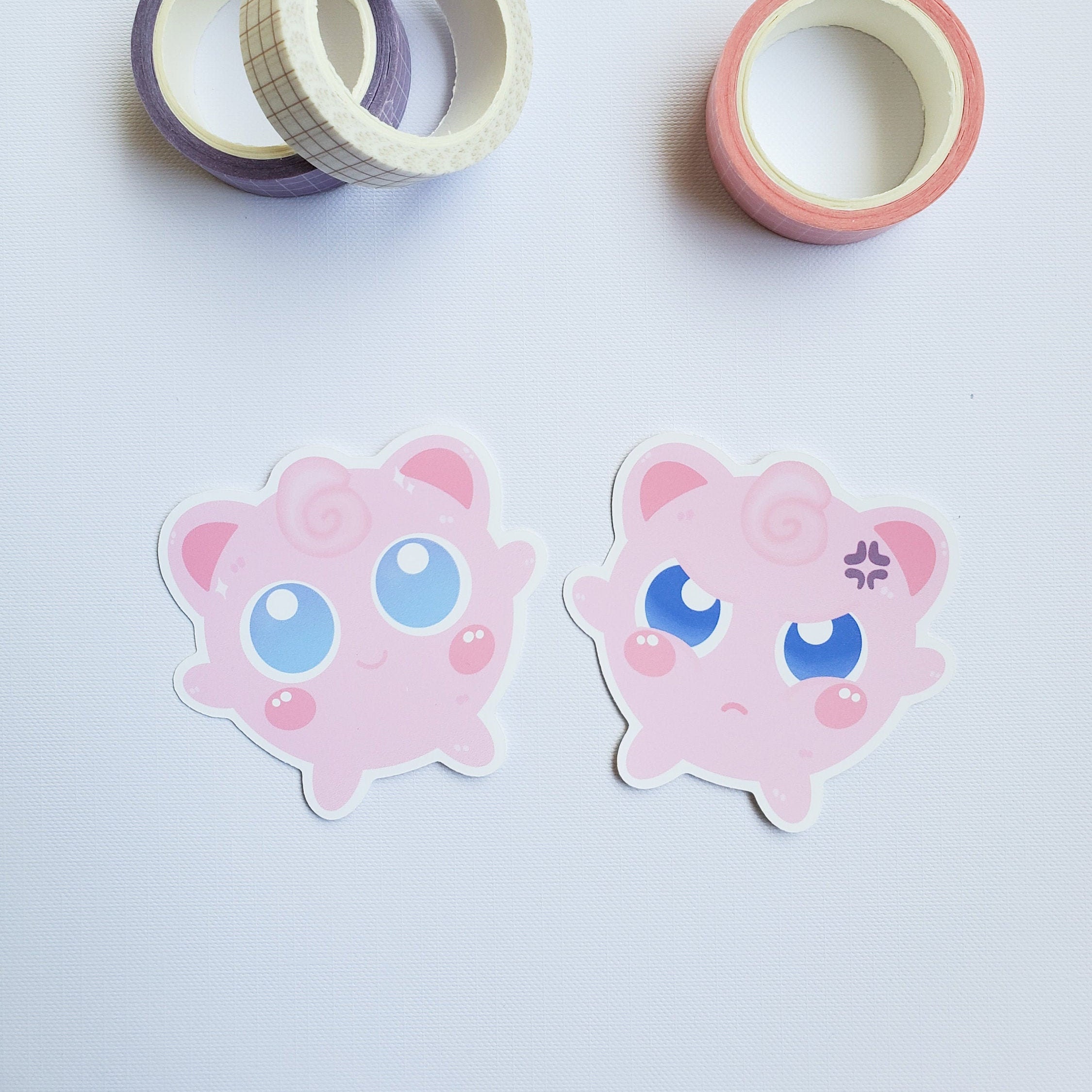 3 Jigglypuff Chibi Vinyl Decal Pokemon Sticke Fan Art | Etsy