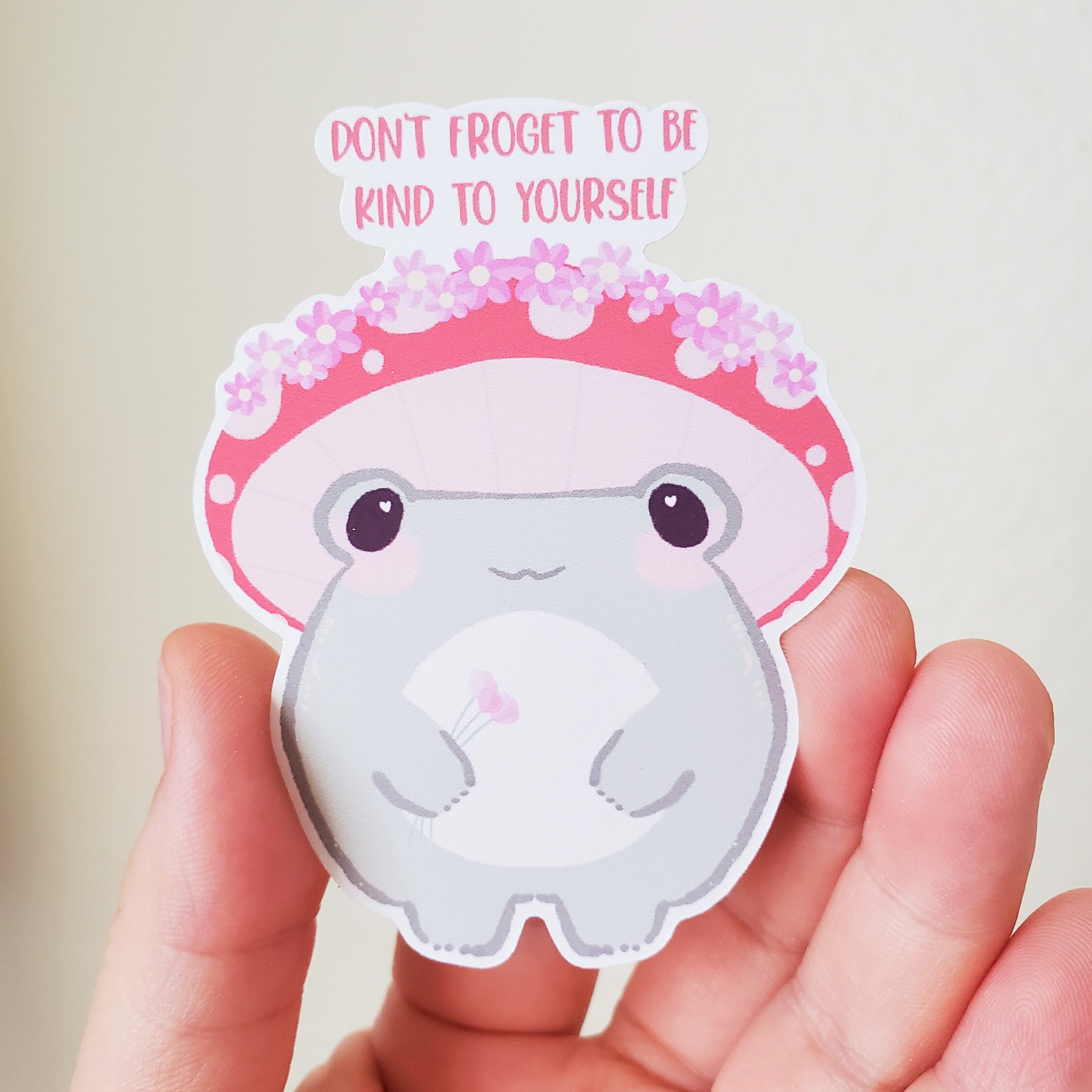 Frog Waterproof Vinyl Decal Sticker Cute Frog Meme Sticker - Etsy