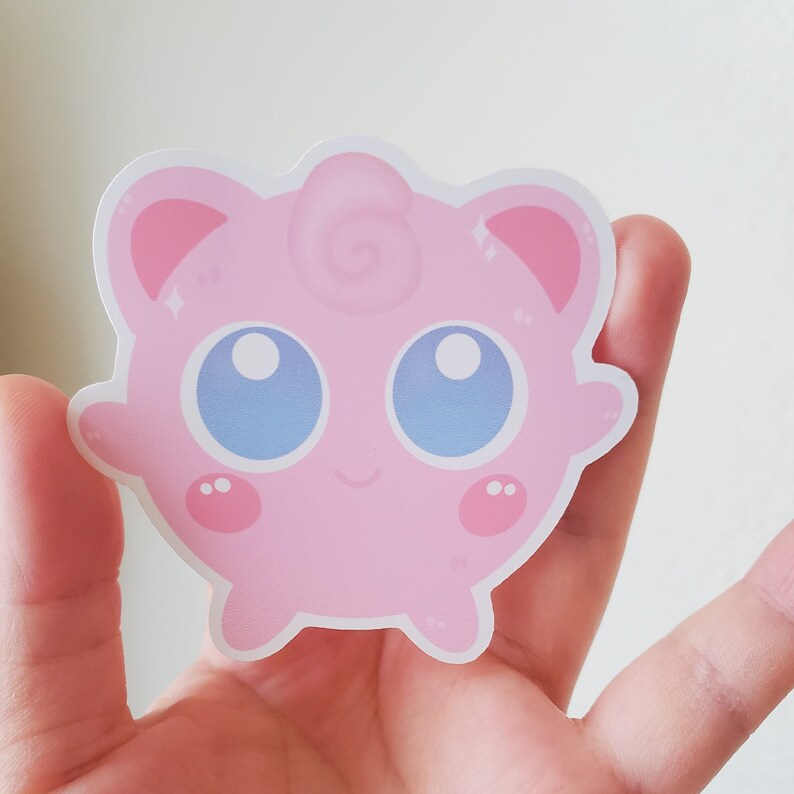 3 Jigglypuff Chibi Vinyl Decal Pokemon Sticker Laptop - Etsy
