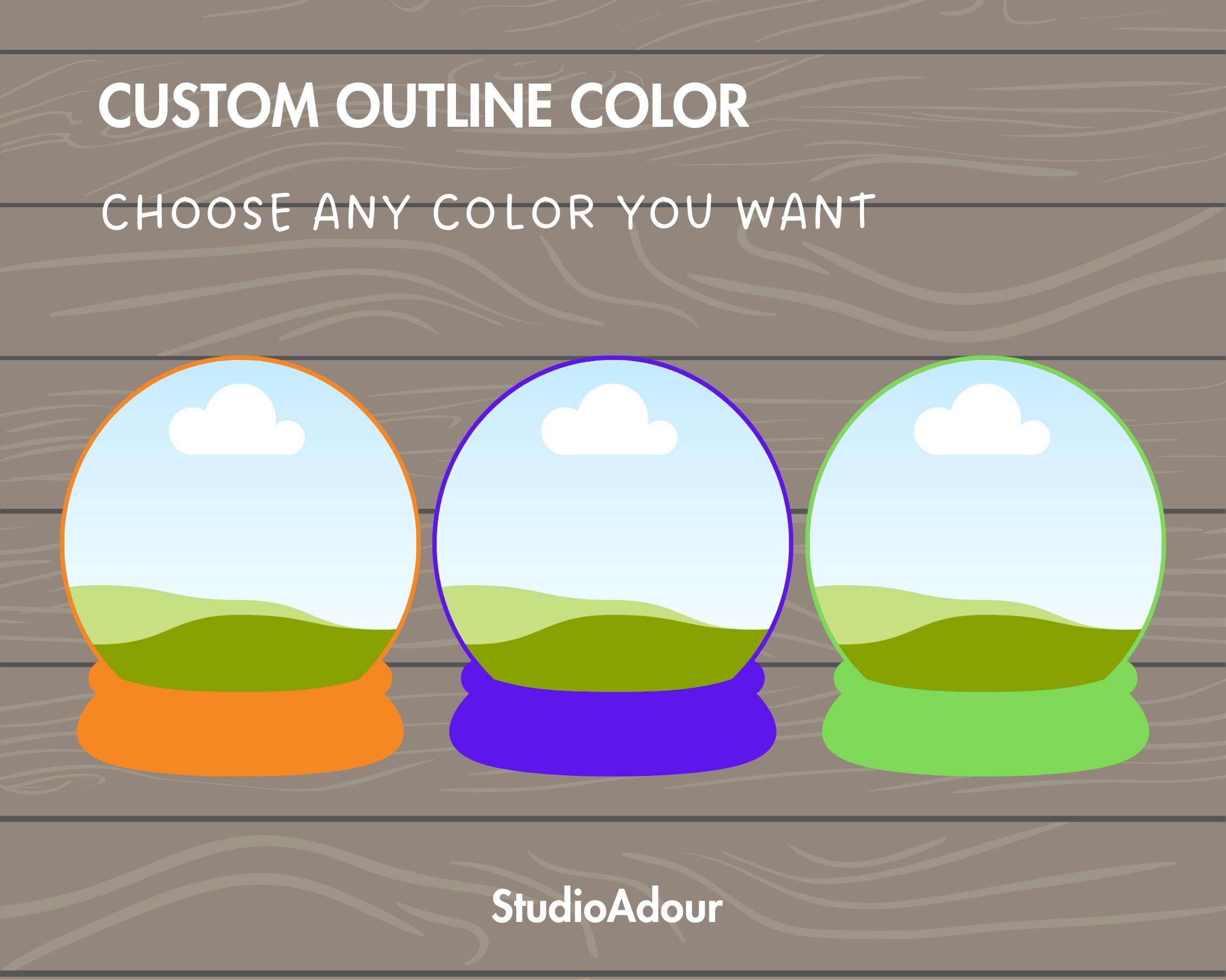 Design Your Own Snow Globe Canva Frames, Crystal Ball Photo Canva ...
