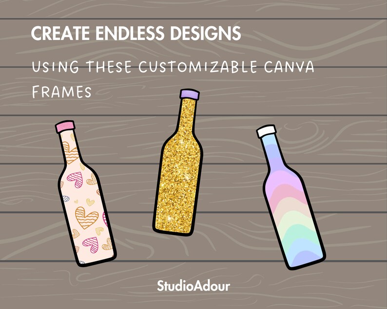 Design Your Own Wine Bottle on Canva, Wine Bottle Templates, Drag and ...