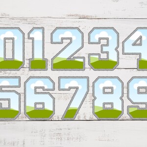 Design Your Own Varsity Letters and Numbers, Faux Embroidery Varsity ...