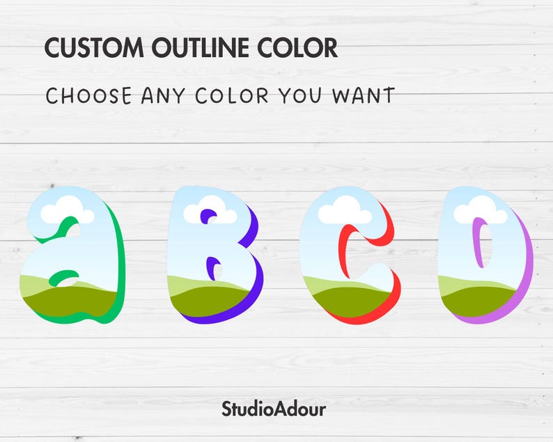 Design Your Own Doodle Letters on Canva, Doodle Alphabet Canva Template ...
