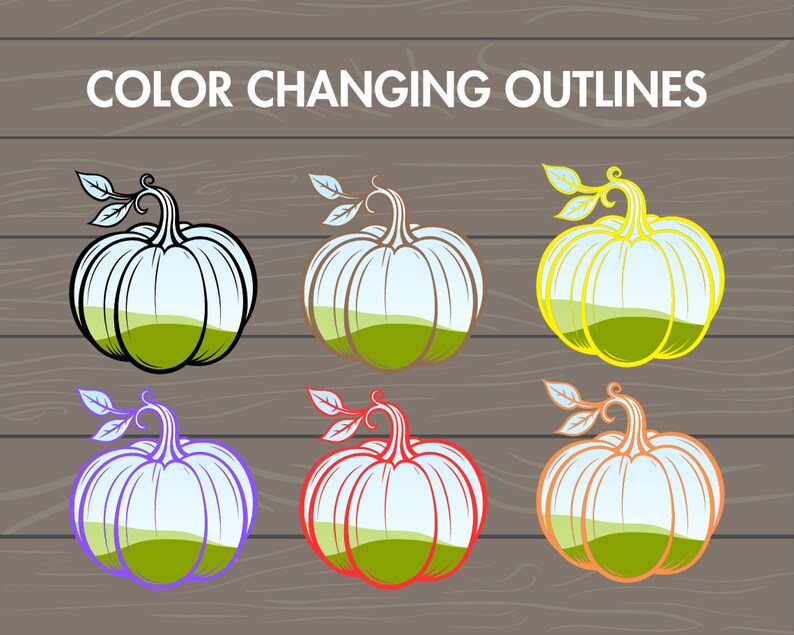 Pumpkins Canva Frames, Drag and Drop Canva Templates, Fall Halloween ...