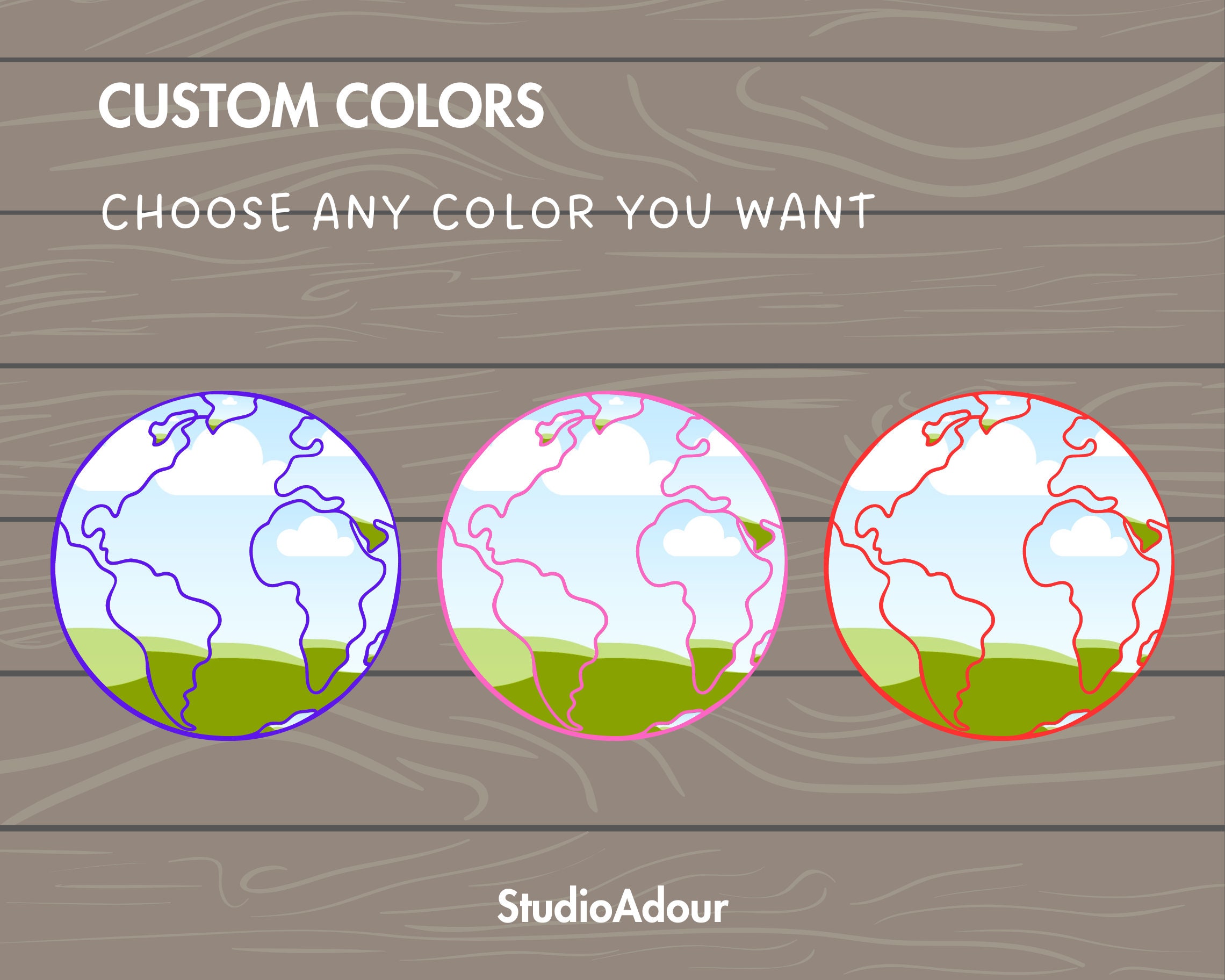 Design Your Own Planet Earth on Canva, Globe Canva Template, Easy Drag ...