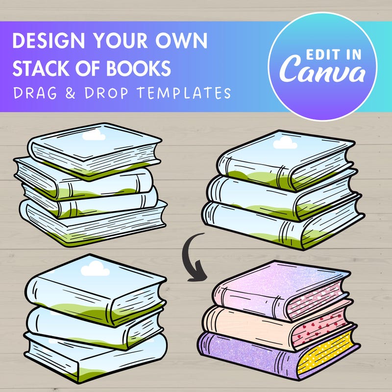 Book Stack - Etsy UK