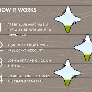 Design Your Own Doodle Starts on Canva, Star Canva Template, Drag and ...