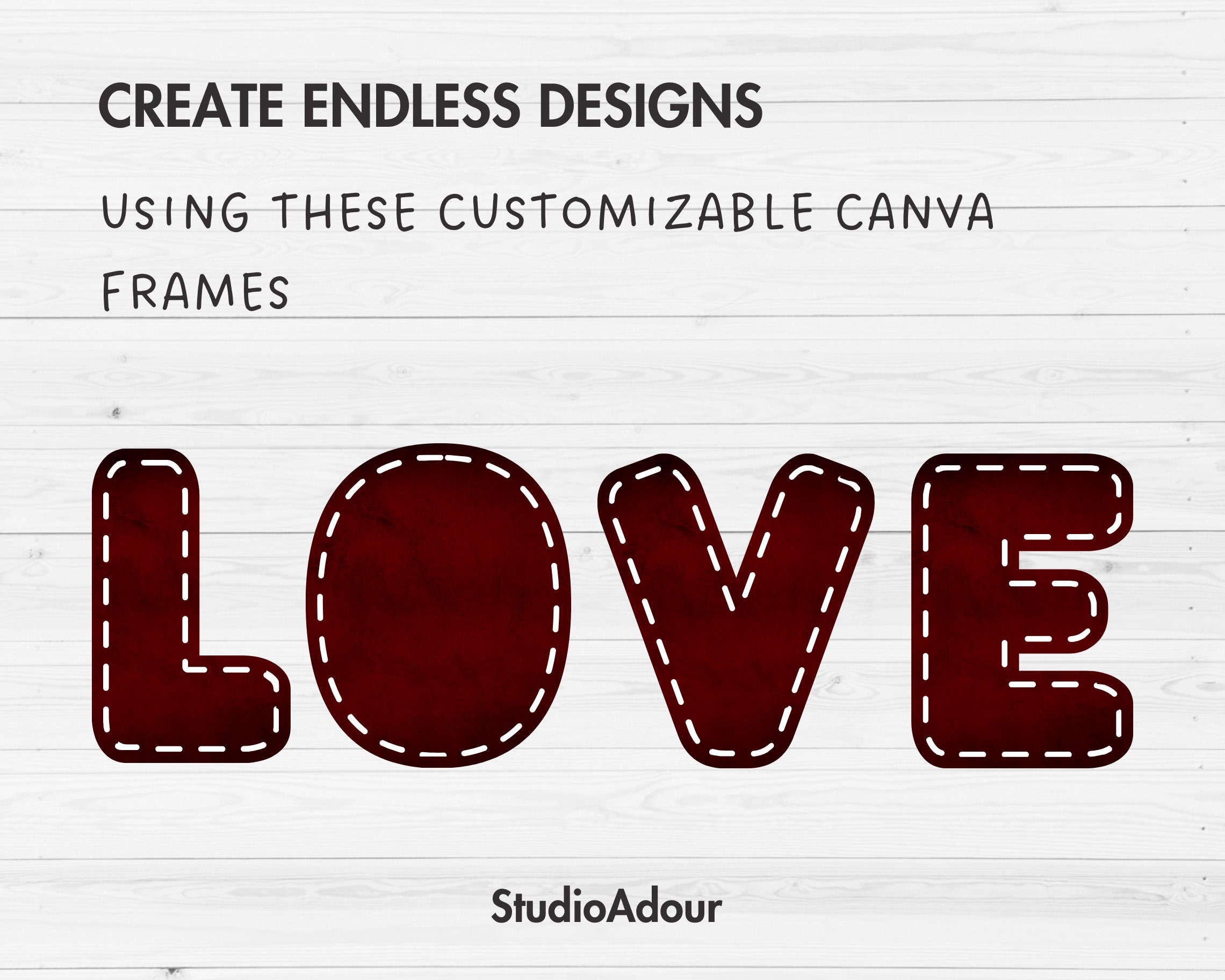 Design Your Own Stitch Letters & Numbers on Canva, Doodle Letters ...