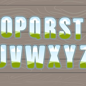 Digital Stitch Letters and Numbers, Faux Embroidery Applique Alphabet ...