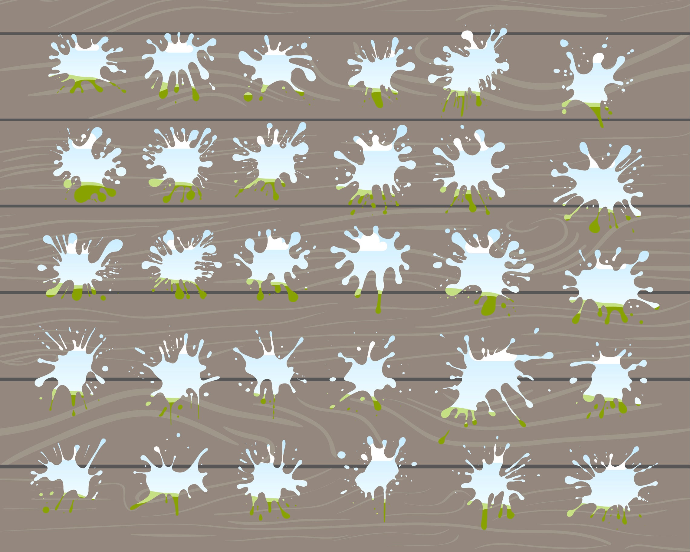 Design Your Own Paint Splatter Canva Frames, Paint Splats Canva ...