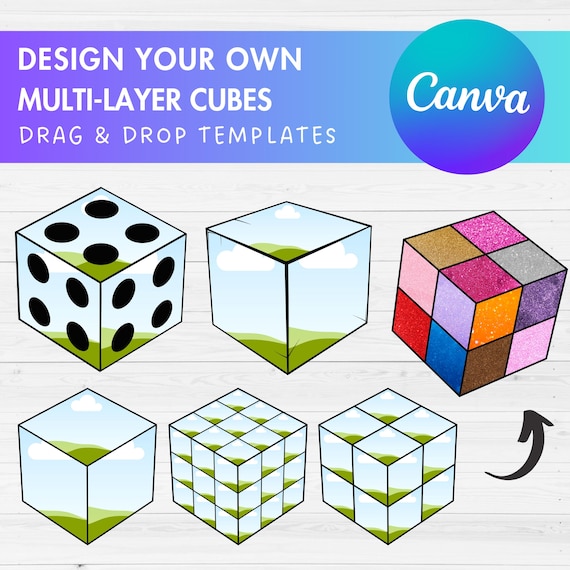 Plantilla De Cubo 3d Explorá Plantillas De Plantillas De Cubo