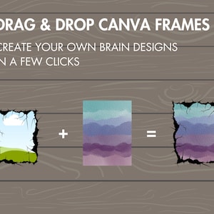 Design Your Own Cracked Edges, Canva Frames Bundle, Broken Canva ...