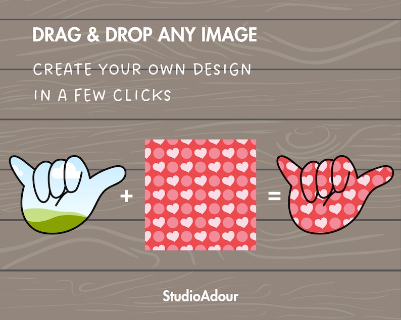 Design Your Own Hand Sign on Canva, Doodle Hand Canva Template, Drag ...