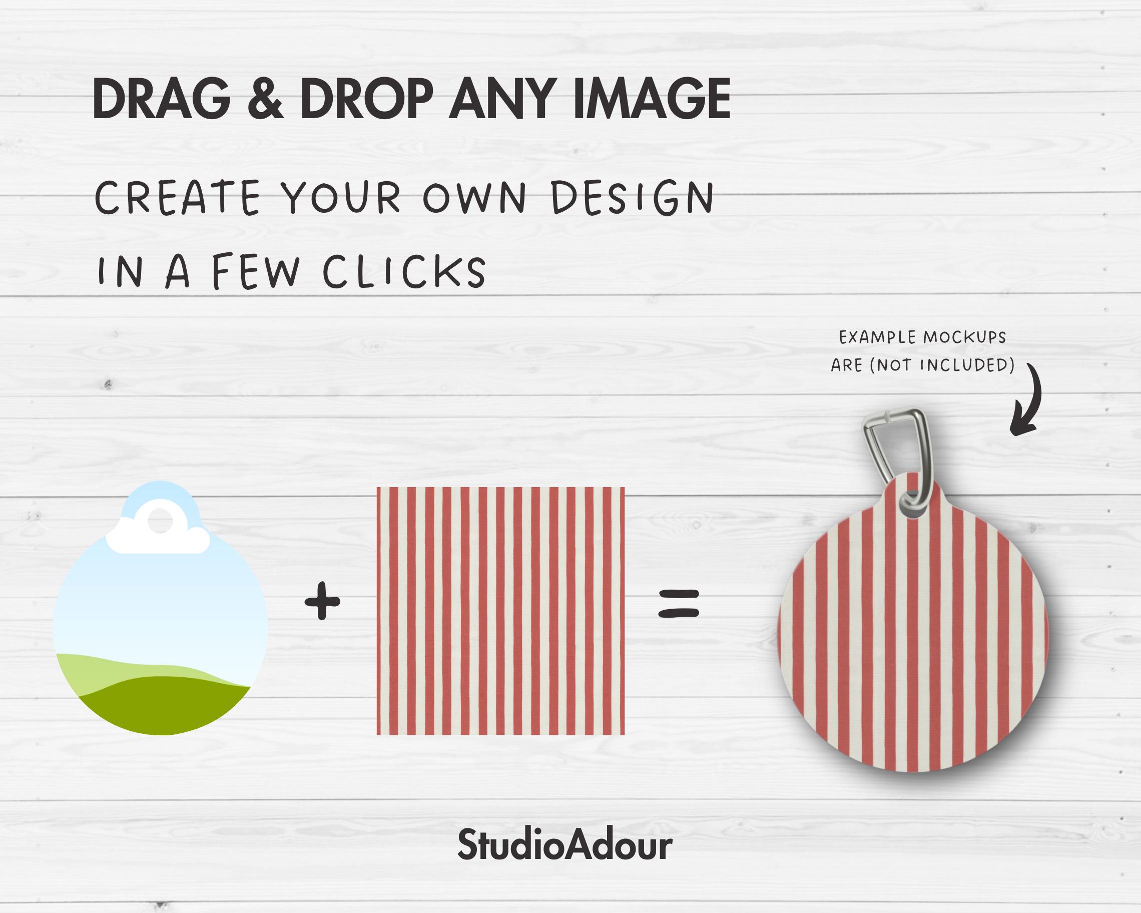 Dog Tab Editable Canva Template, Easy Drag and Drop, Dog Tag ...