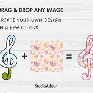 Design Your Own Music Notes Canva Frame, Editable Music Symbol Canva ...