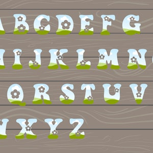 Design Your Own Daisy Alphabet on Canva, Groovy Letters and Numbers ...