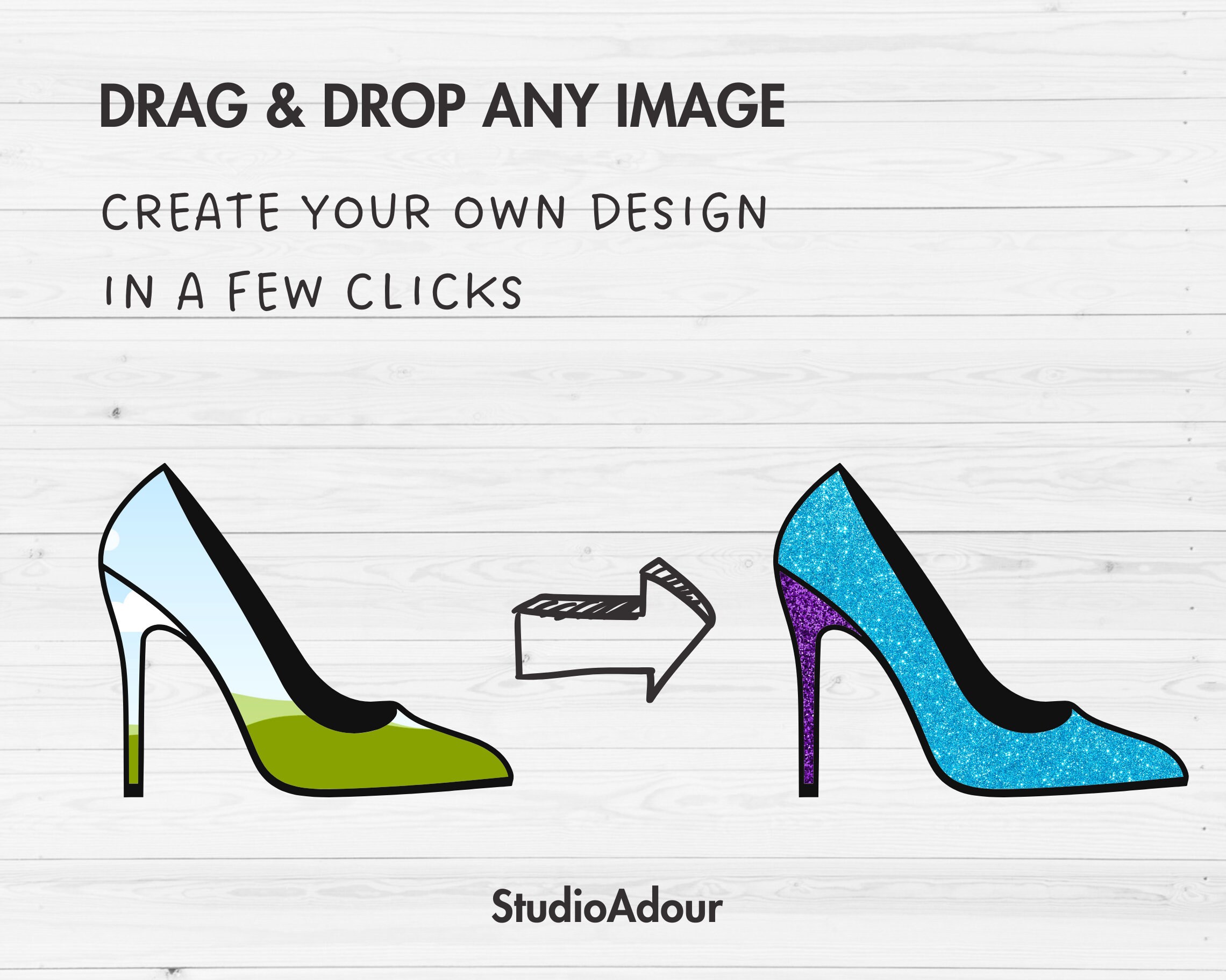 Design Your Own Heels Canva Frames, Heels Canva Template, Drag and Drop ...