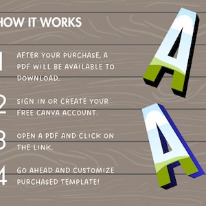 Design Your Own 3D Letters on Canva, 3D Alphabet Canva Template, Drag ...