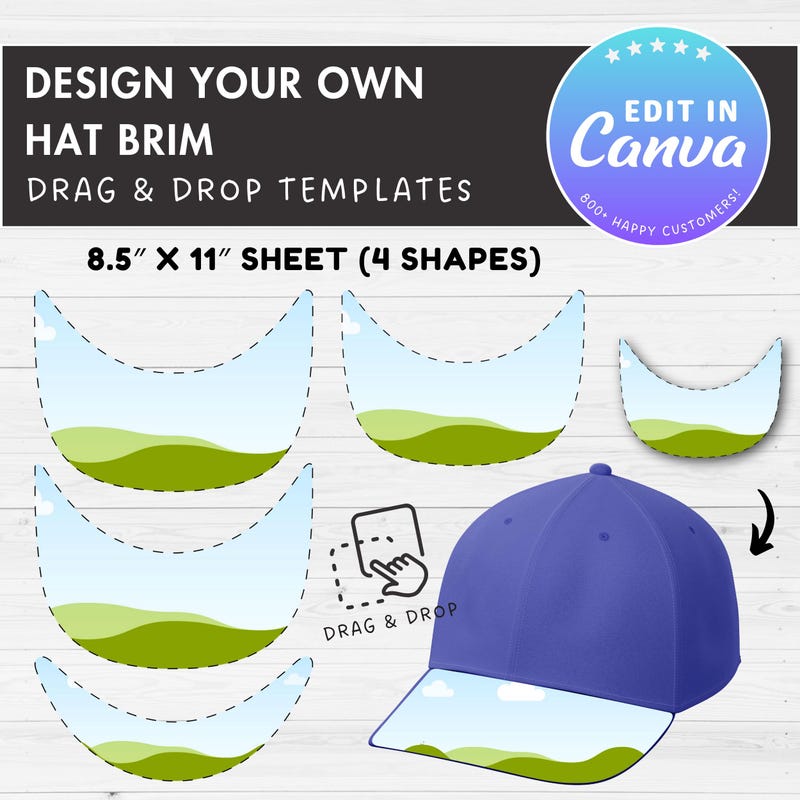 Sublimated Ball Cap Template - Etsy