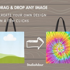 Tote Bag Canva Mockup, Canvas Tote Canva Template, Drag and Drop, All ...