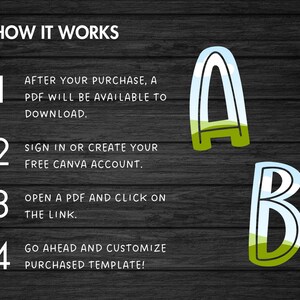 Design Your Own Doodle Letters on Canva, Doodle Alphabet Canva Template ...