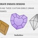Design Your Own Gemstones Canva Frames, Diamond Canva Template, Canva ...