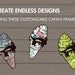 Design Your Own Ice Cream on Canva, Editable Ice Cream Template, Drag ...
