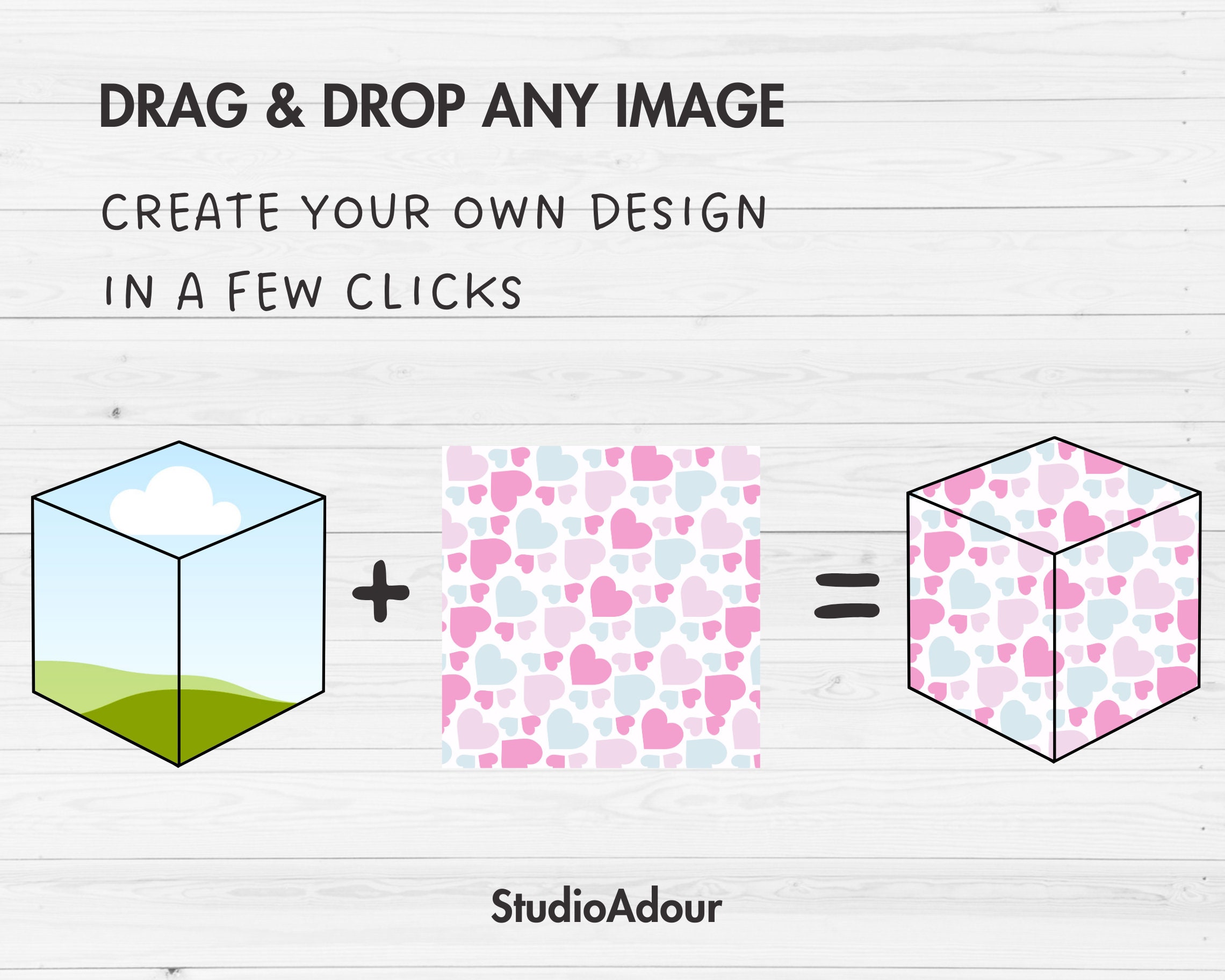 Design Your Own Cube Canva Frames, 3D Cube Canva Template, Geometric ...