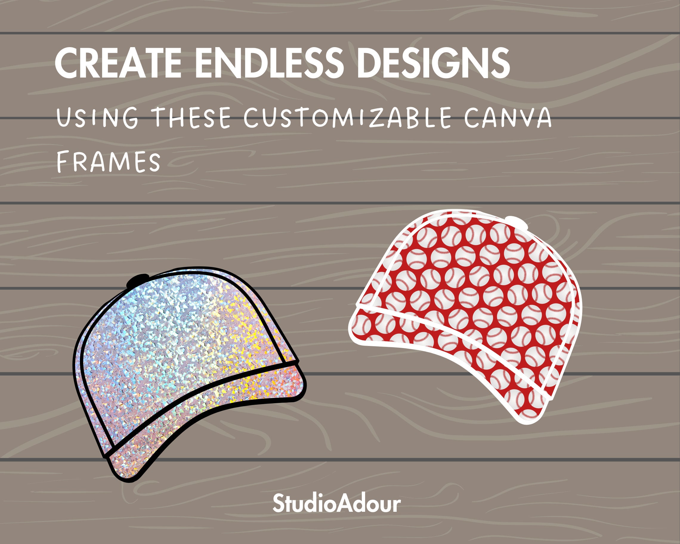 Design Your Own Baseball Cap Canva Frames, Baseball Cap Canva Template ...