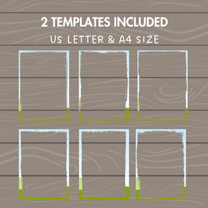 Design Your Own Grunge Edge Canva Frames, Grunge Border Canva Templates ...