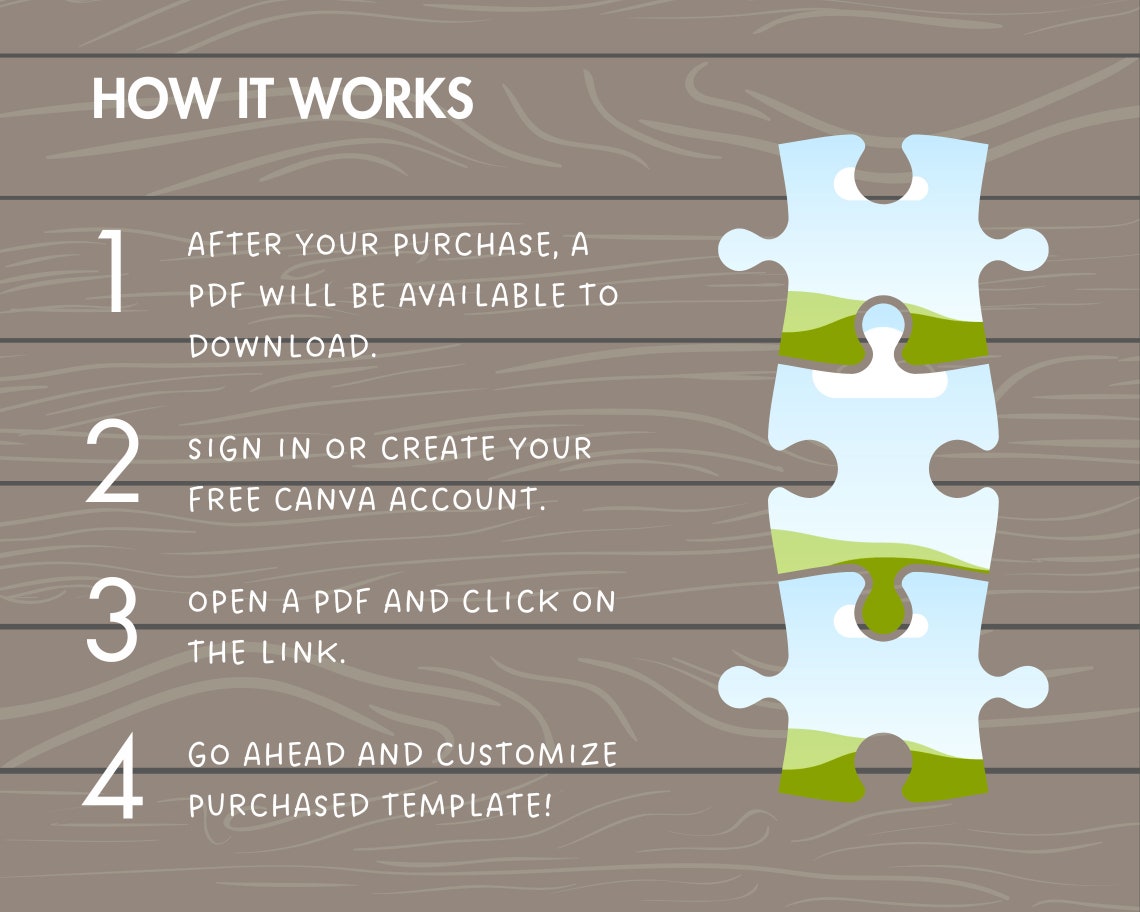 Design Your Own Jigsaw Puzzle Canva Frames, Editable Puzzle Pieces ...