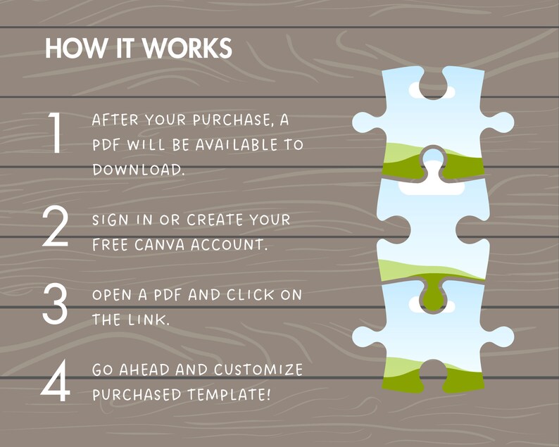 Design Your Own Jigsaw Puzzle Canva Frames, Editable Puzzle Pieces ...