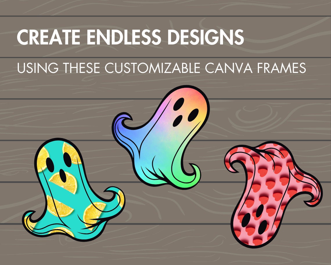 Design Your Own Retro Halloween Ghost Ghost Canva Templates - Etsy