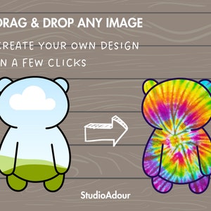Design Your Own Teddy Bear Canva Frames, Cartoon Bear Templates, Drag ...