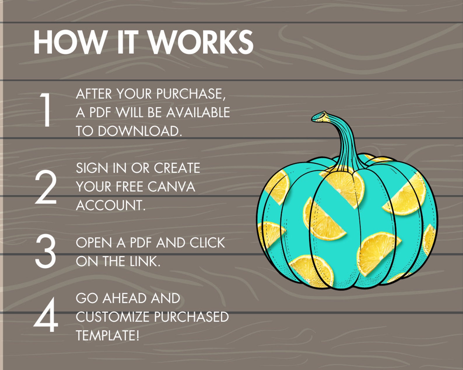 Pumpkins Canva Frames, Drag and Drop Canva Templates, Fall Halloween ...