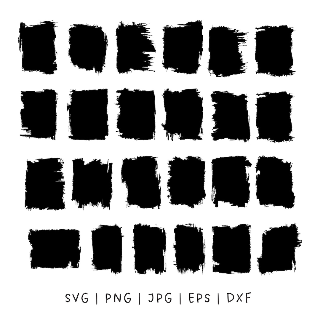 Distressed SVG, Distressed Brushed Shapes, Bleach Effect, Distressed ...