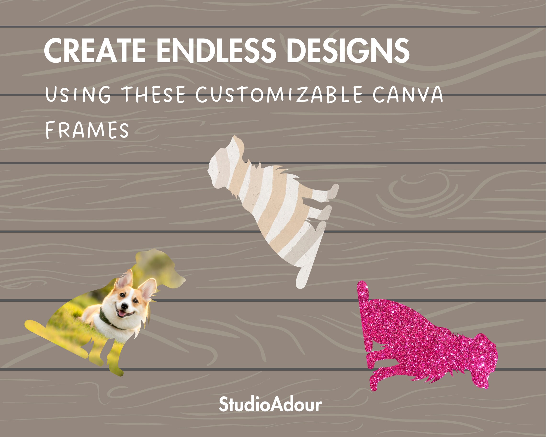 Design Your Own Farmhouse Canva Frames Bundle Farm Canva - Etsy