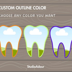 Design Your Own Tooth, Canva Frames Bundle, Teeth Canva Template, Drag ...