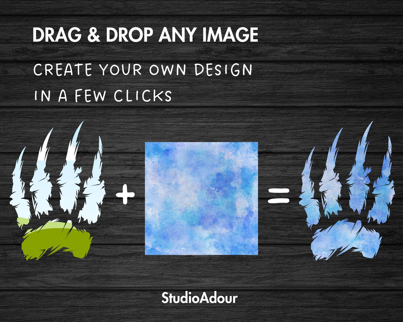 Design Your Own Claw Marks Canva Frames, Claw Scratch Canva Templates ...